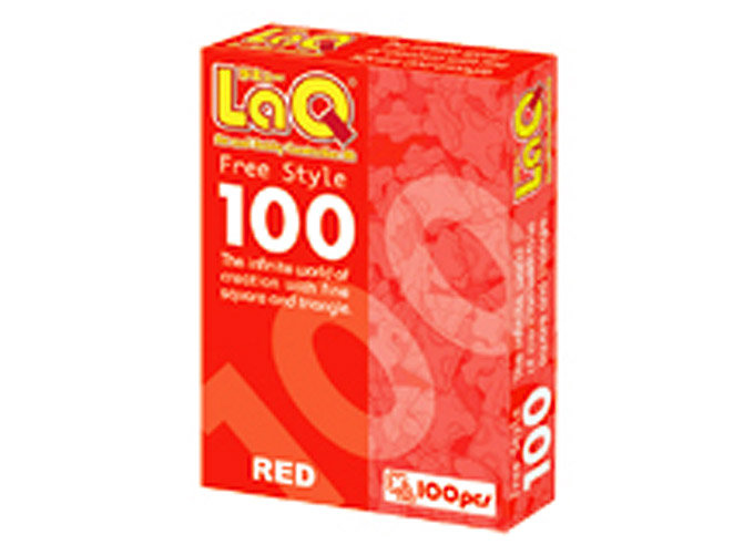 【生産終了】LaQ フリースタイル 100（赤） | 商品情報 | LaQ （ラキュー） : まったく新しい発想から生まれたパズルブロック