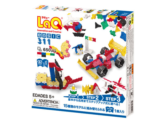 【生産終了】LaQ ベーシック 311 | 商品情報 | LaQ （ラキュー） : まったく新しい発想から生まれたパズルブロック