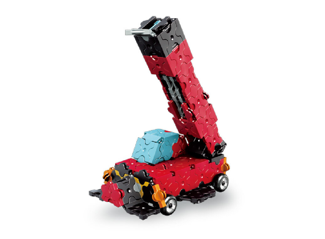 クレーン車 | つくり方ギャラリー | LaQ （ラキュー） : まったく新しい発想から生まれたパズルブロック